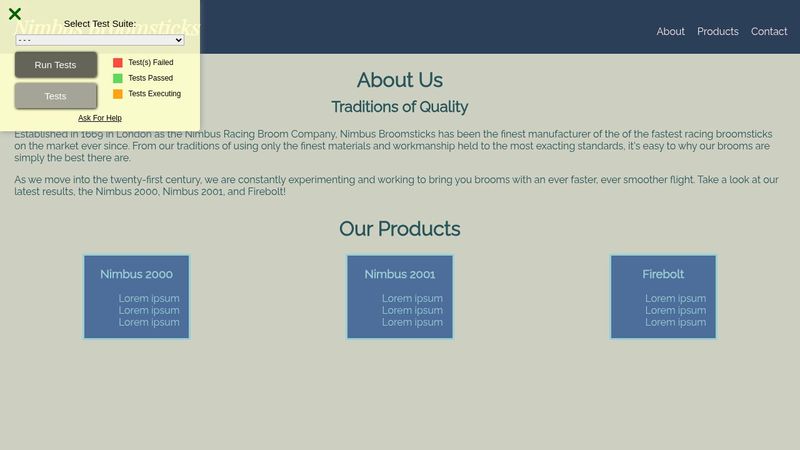 freeCodeCamp Project - Product Landing Page - With Test Suite