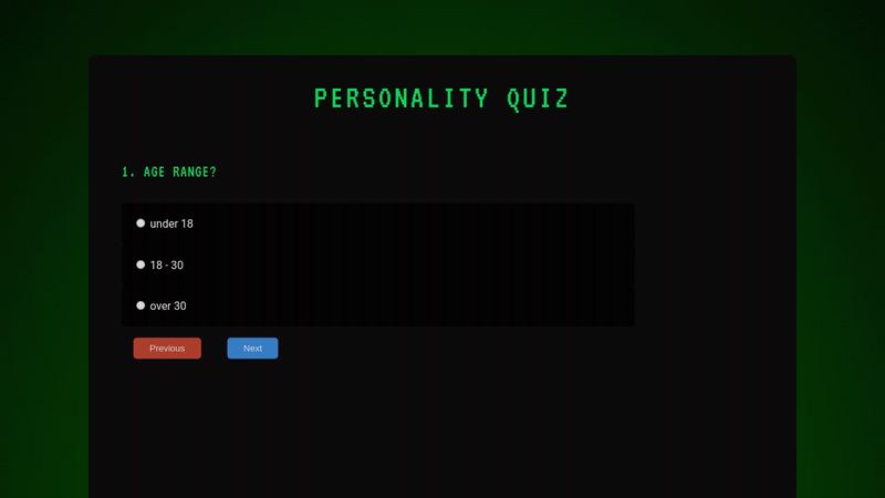 Personality Quiz