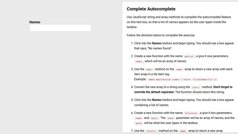 Complete Autocomplete