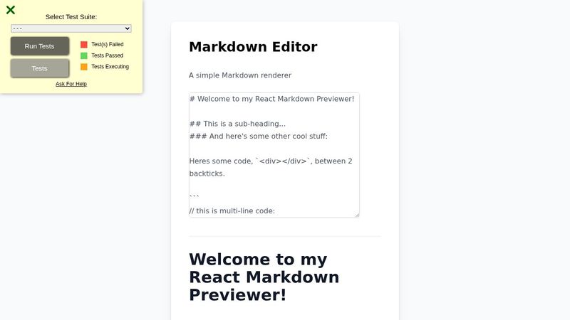 Build a Markdown Previewer