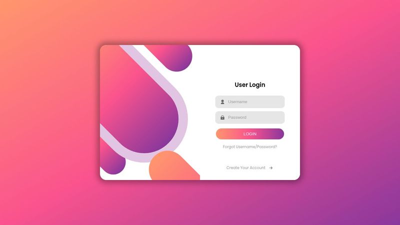 Modern Stylish login form Using HTML CSS