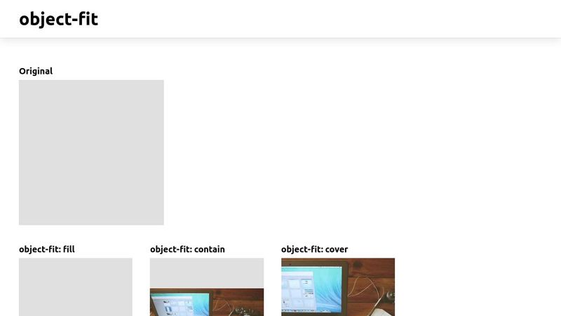 object-fit: CSS Property