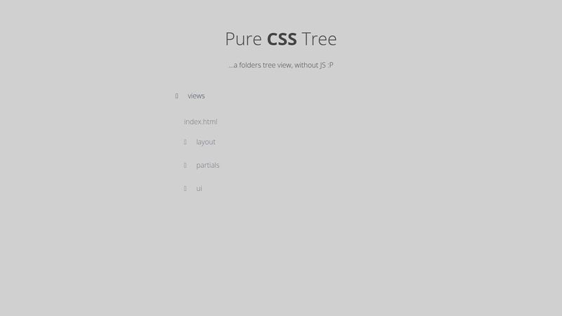 Pure CSS Tree