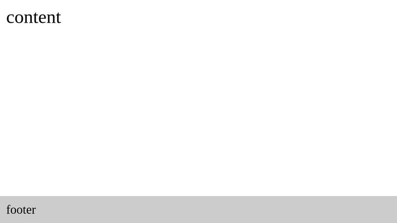 Sticky Footer (flexbox)