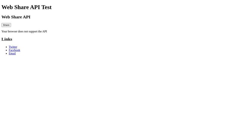 Web Share API Test