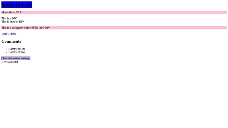 Intro to CSS Lesson Starter