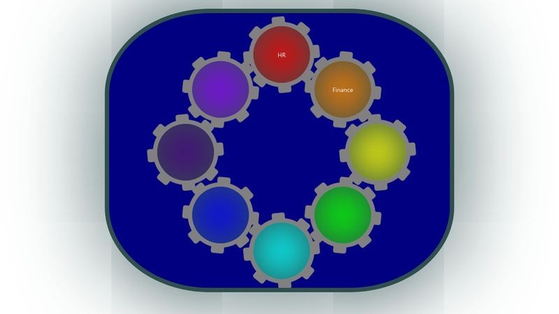 Pure CSS Spinning Cogs