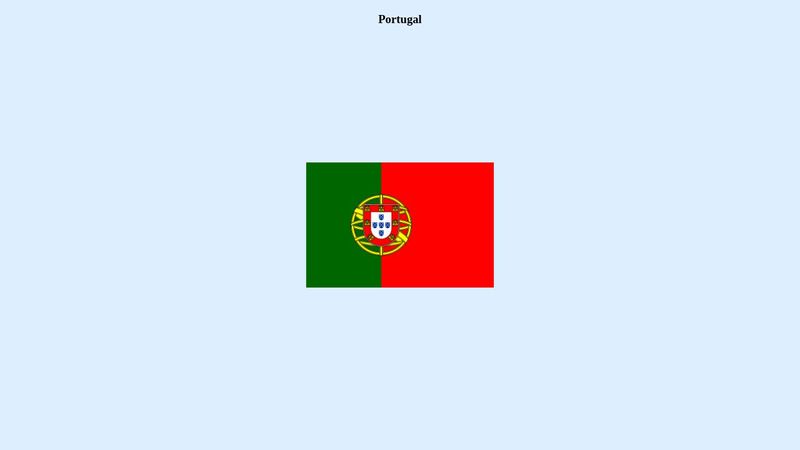 CSS Flag : Portugal