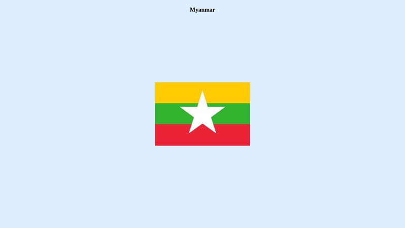 CSS Flag : Myanmar