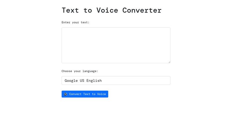 Text to voice Converter