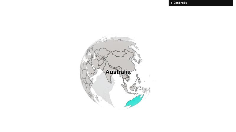 Interactive SVG World Map on Three.js Globe