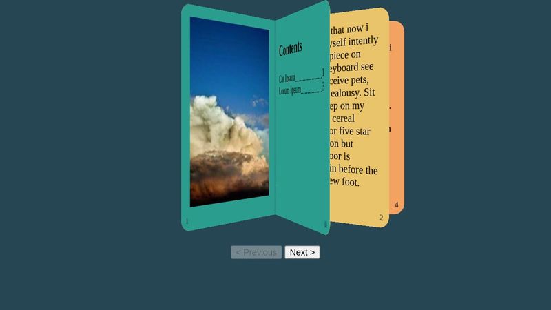Codepen Home 3d Css Booklet 2754
