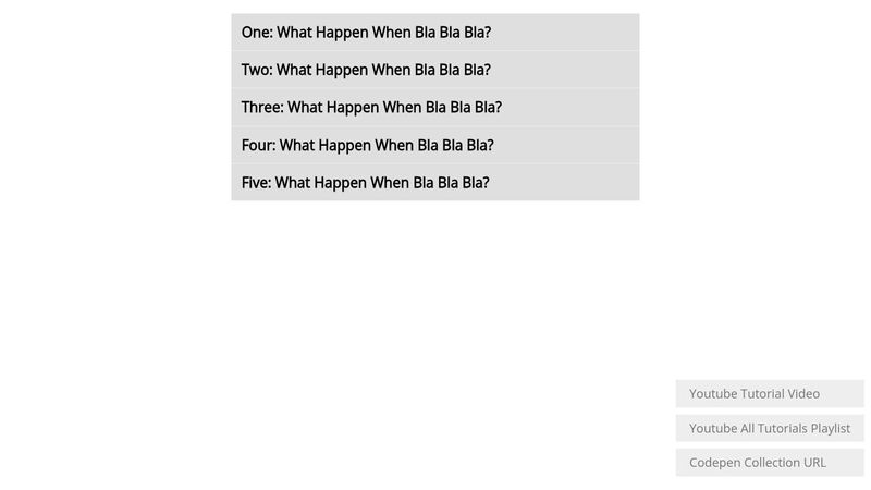 Vue.js Create Accordion For FAQ
