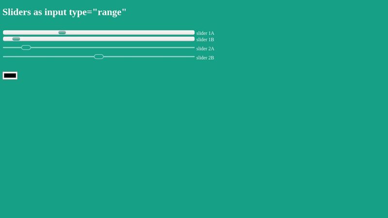 Sliders as input[type=range]
