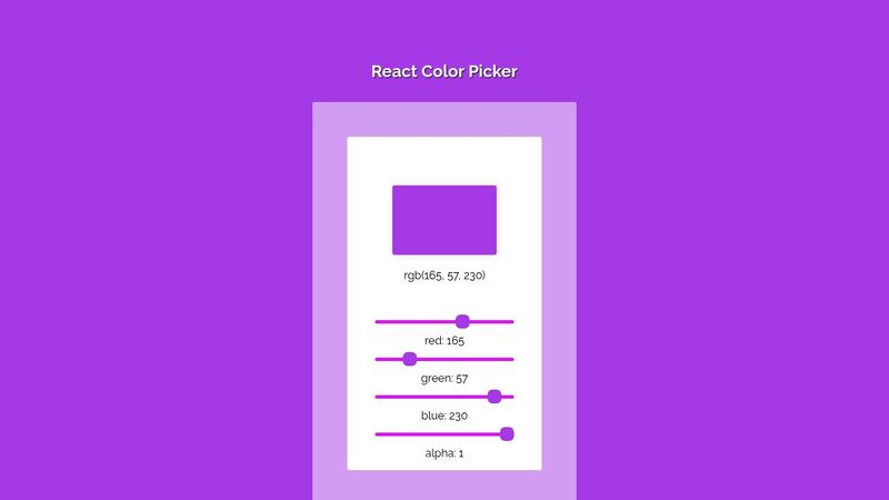 React Color Picker