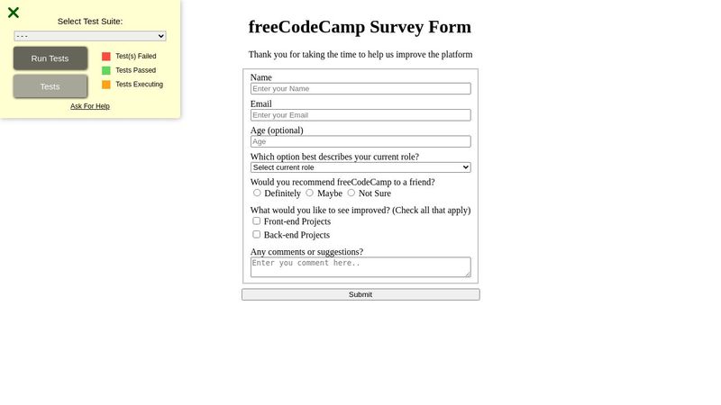 FCC - RWD - Survey Form