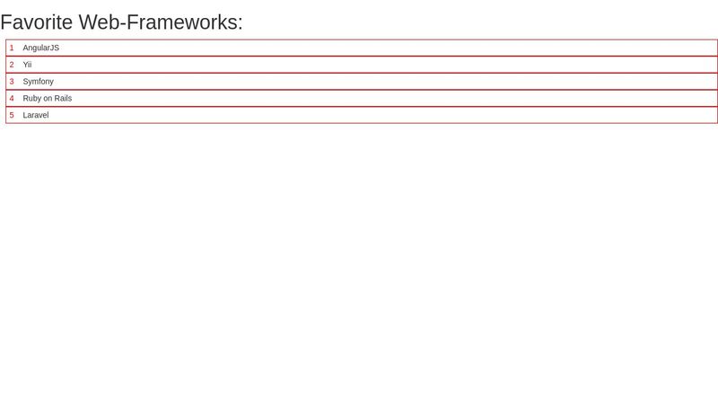HTML & CSS: numbered list with numbers inside of circles!