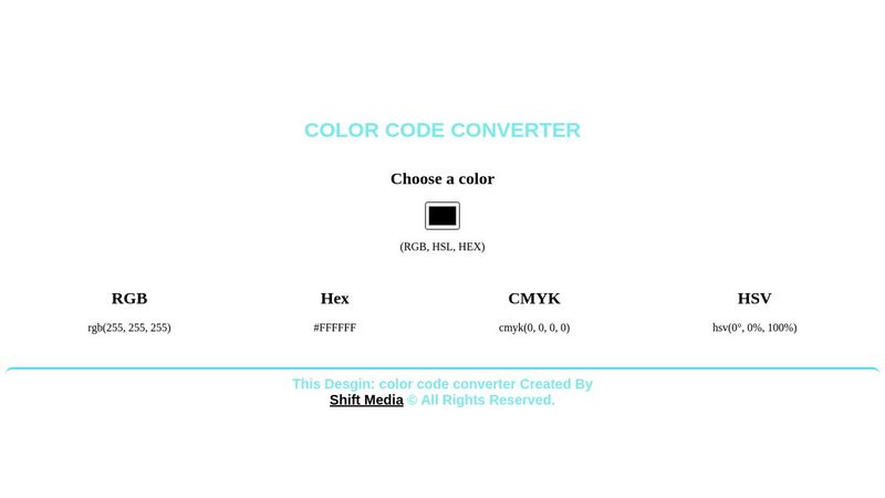 Color Code Converter