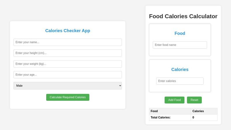 CALORIES CHECKER
