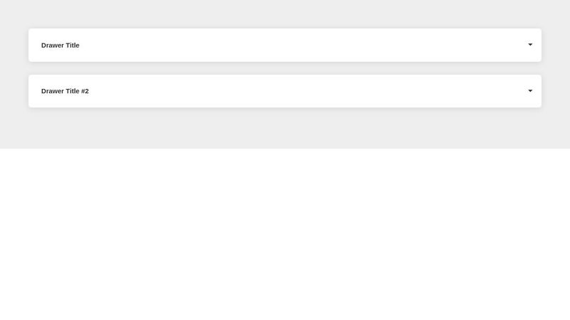Vanilla CSS Collapsable Drawers