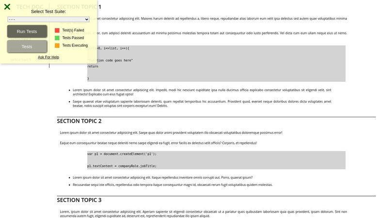 freecodecamp Technical Documentation Page task
