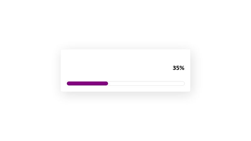 Simple Javascript Progress bar Plugin