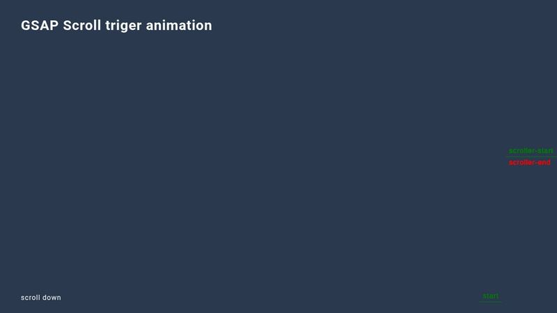 Gsap Scroll triger animation