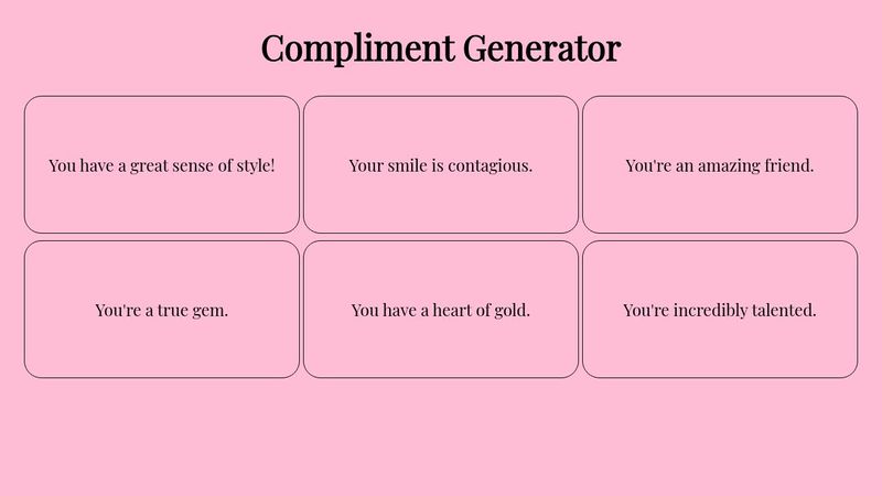 Compliment Generator