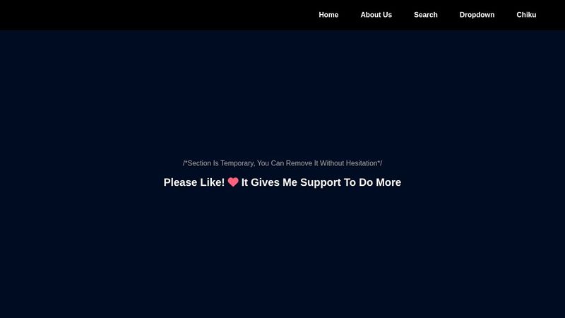 responsive navbar html css js