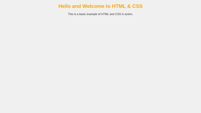 HTML and CSS Demo :p