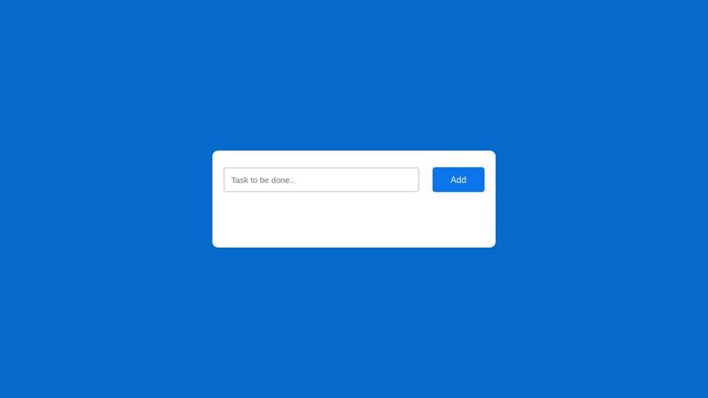 To-Do List App using JavaScript, HTML and CSS