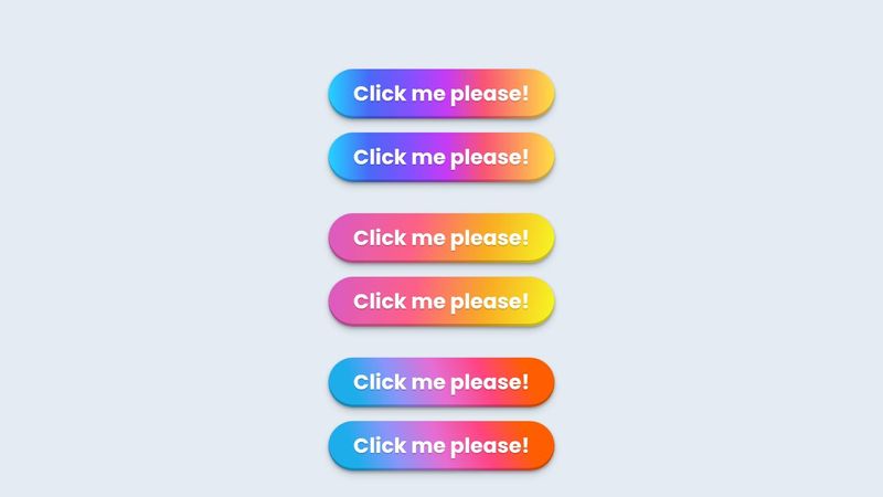 Animated gradient buttons with GSAP and tsParticles