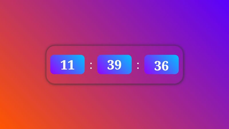 digitl clock by css&JS