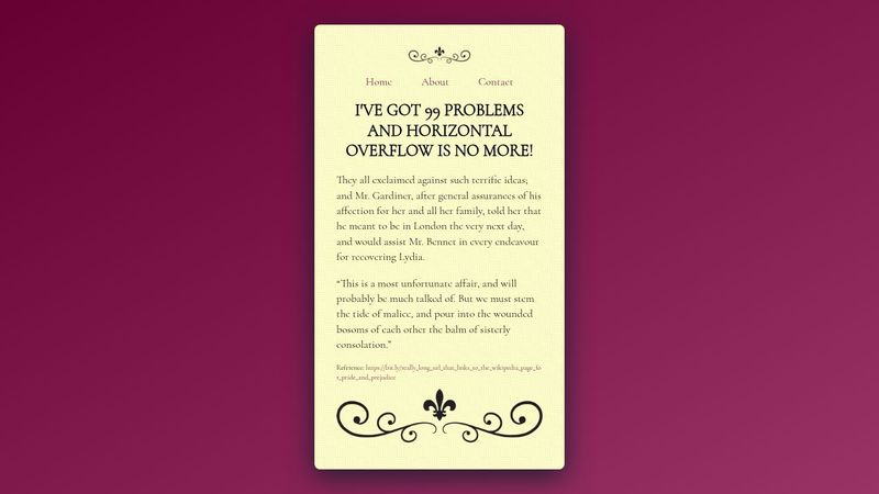 CodePenChallenge: Oh No, Overflow!