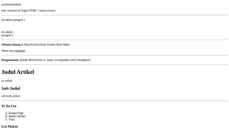TUGAS HTML 1 _ DDAP-A