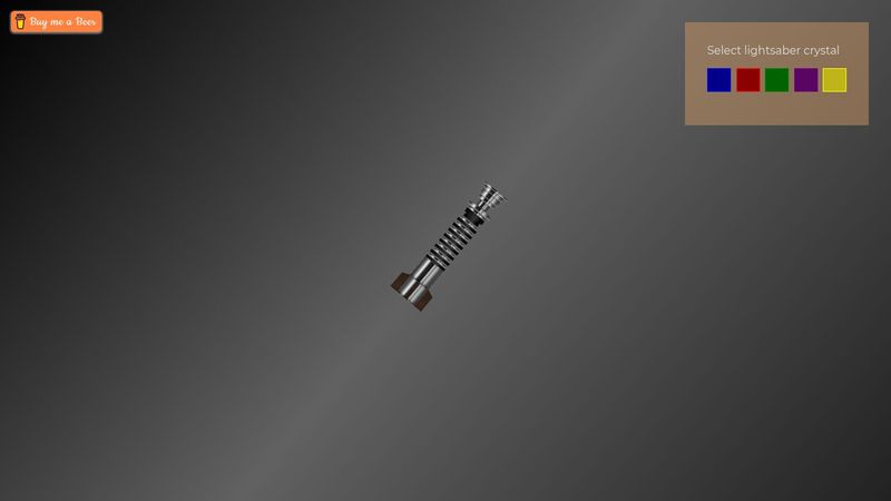 Pure CSS - Lightsaber with different kyber crystals