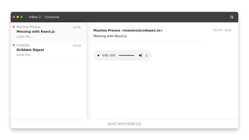 React - Email Inbox