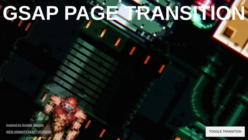 Clip Path Page Transition with GSAP