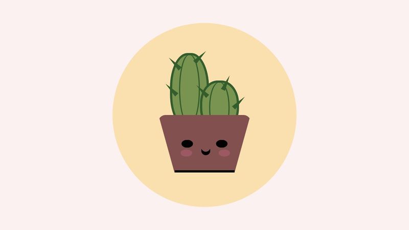 Cute Cactus CSS drawing