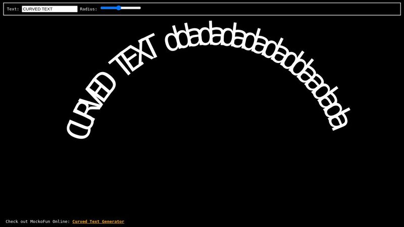 Curved Text Generator 🌈[FREE] Curved Text Generator: Make Curved