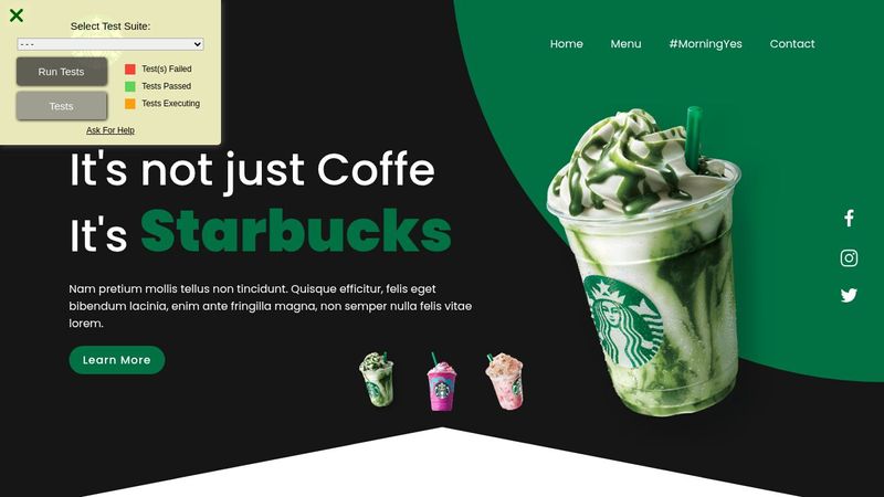 Starbucks Landing Page Product