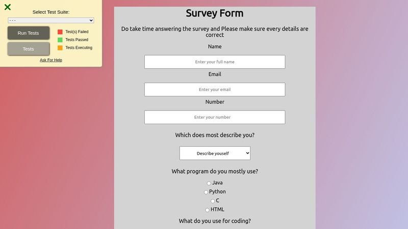 Survey Form