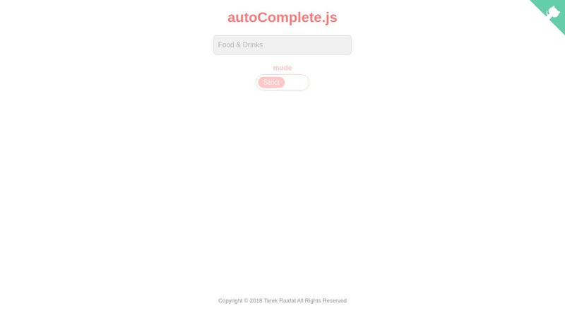 autoComplete.js [Different Style]
