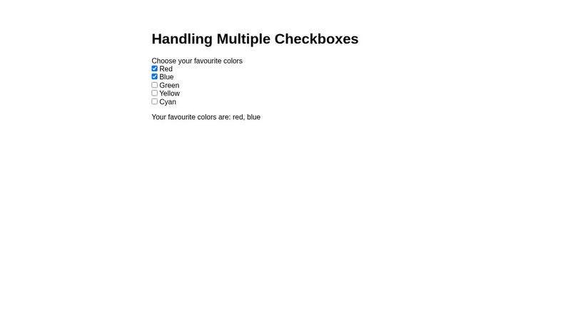 Handle Multiple Checkboxes in React.js