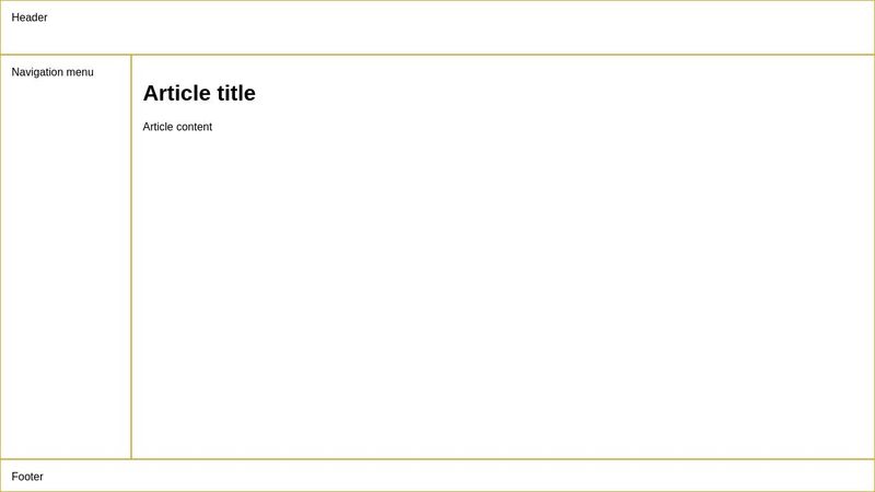 1. Simple Page Layout