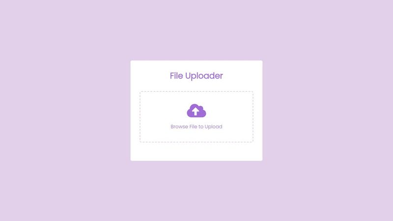 File Upload Html Css And Javascript 7430