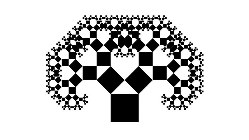 CSS Interactive Pythagoras Tree Fractal