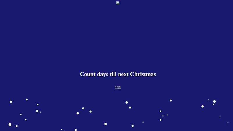 Christmas Countdown Timer