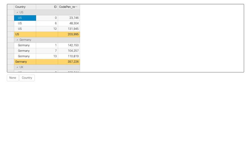 Wijmo subtotal + grouping with button