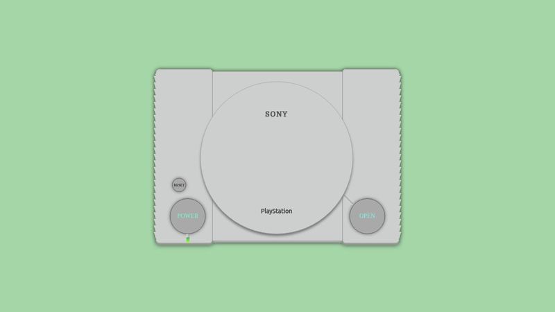 Playstation console CSS